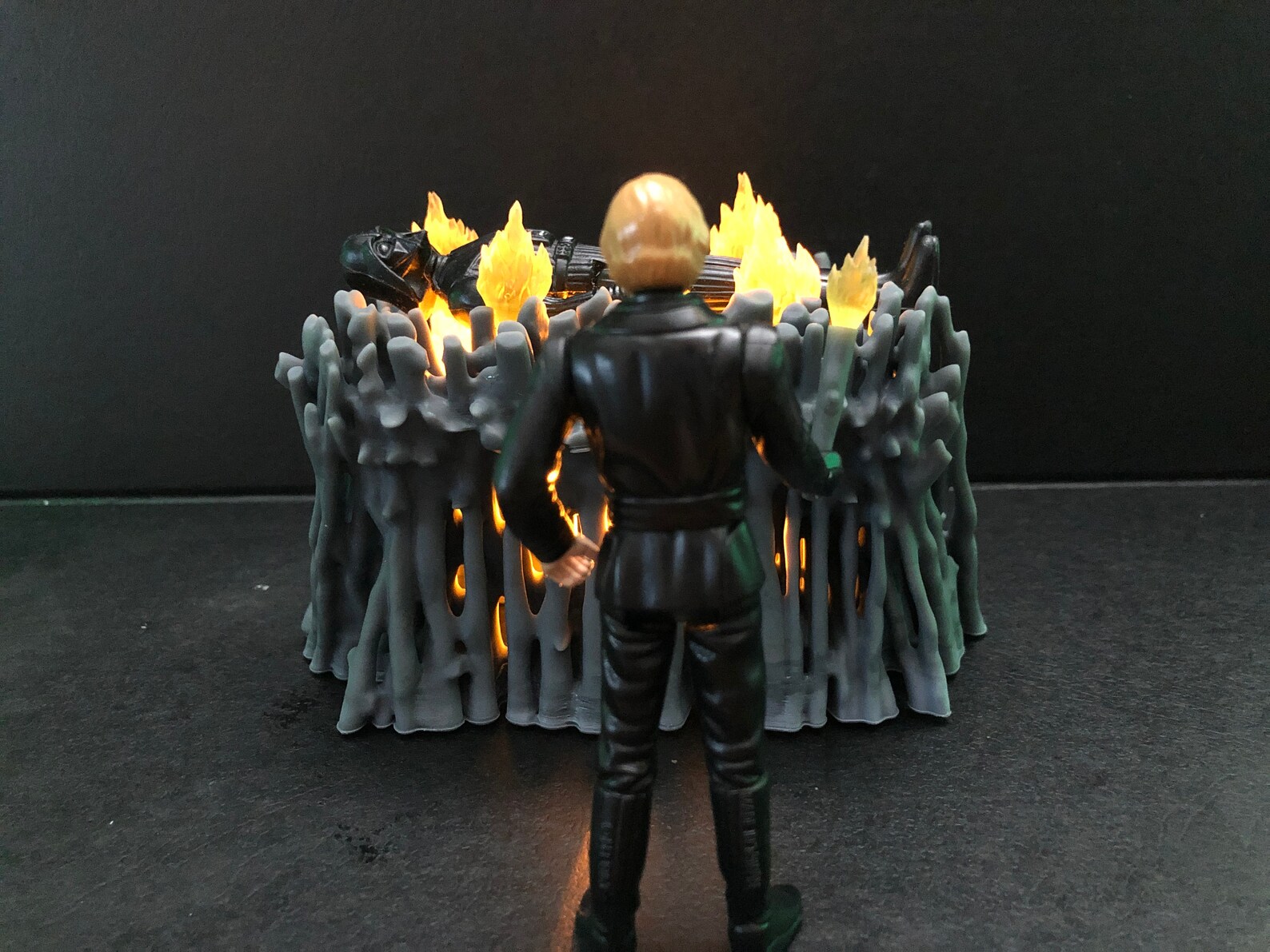 Darth Vader Funeral Pyre - 3D Printed- Vintage-style Star Wars Custom ...