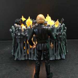 Darth Vader Funeral Pyre - 3D Printed- Vintage-style Star Wars Custom ...