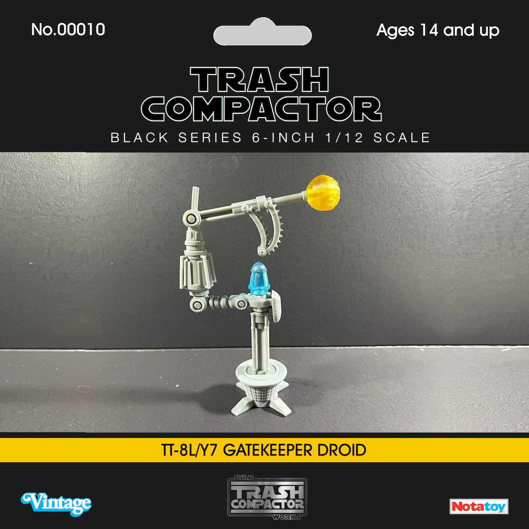 TT-8L jabba's Gatekeeper Droid 1/12 Black Series 6 Inch Scale 3D Printed Model Kit Vintage-style ...