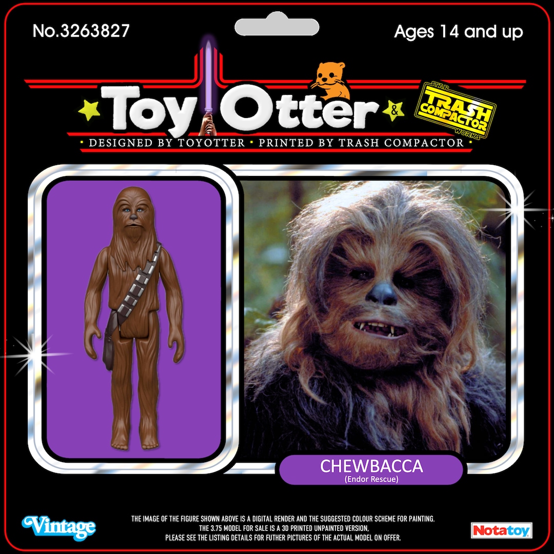 Chewbacca (ROTJ), Designed by Toyotter- 3D Printed Model Kit- Vintage ...