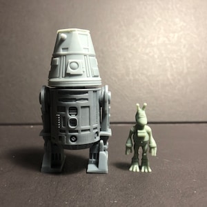 Colonel Meebur Gascon and M5-BZ - (3D Printed Model Kit)- Vintage-style ...