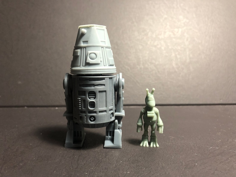 Colonel Meebur Gascon and M5-BZ - (3D Printed Model Kit)- Vintage-style ...