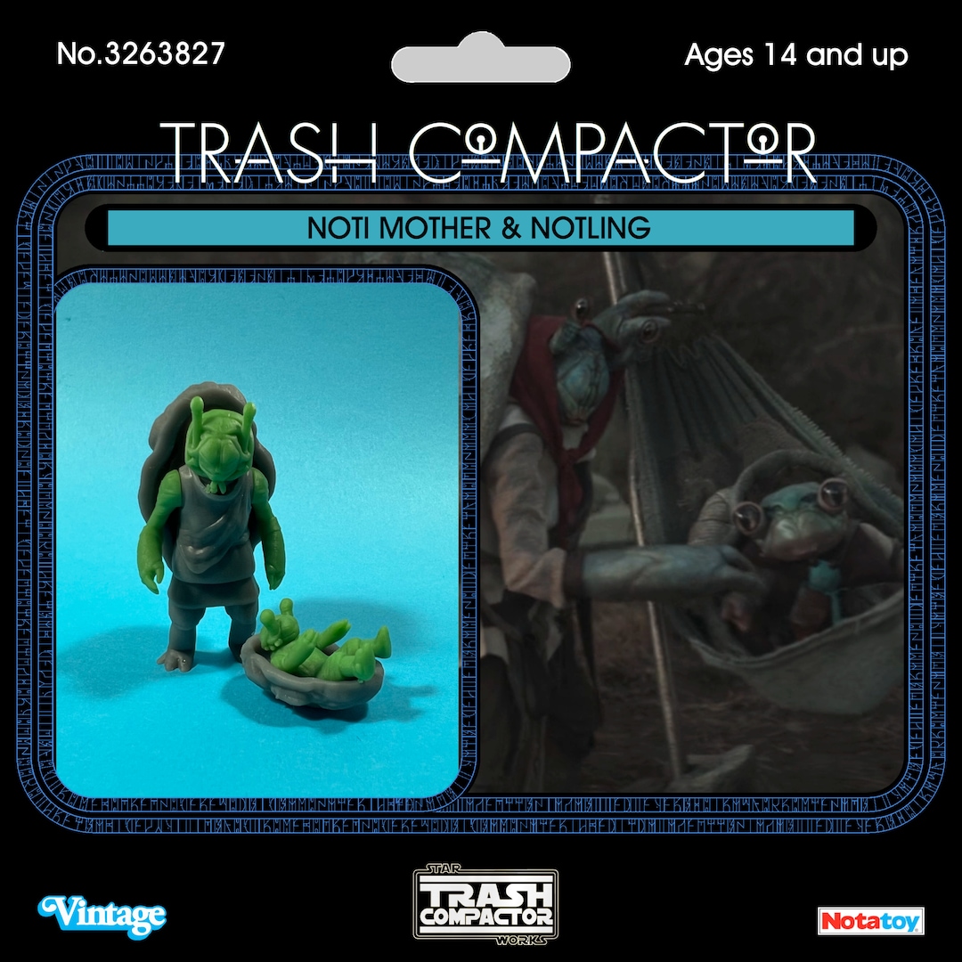 Noti Mother and Notling - 3D Printed Model Kit (from Ashoka) - Vintage ...