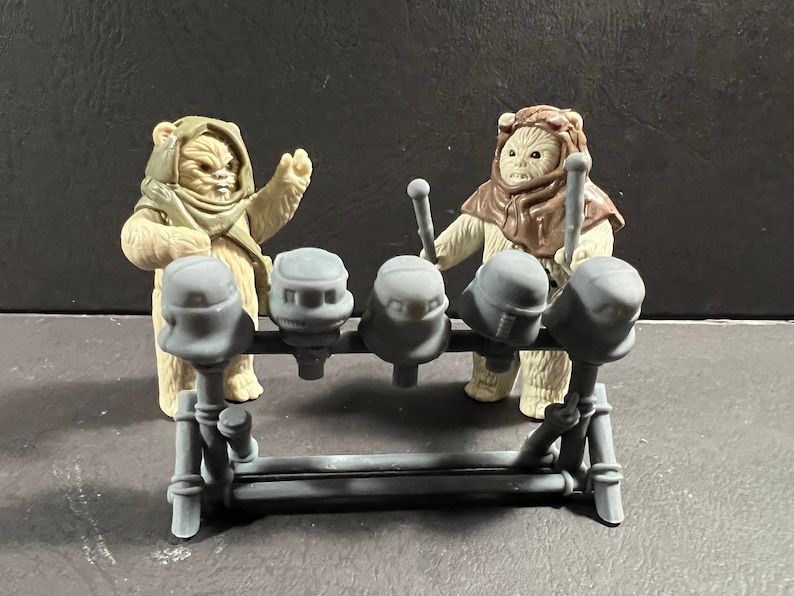 Ewok Helmet Drums - 3D Printed Model Kit- Vintage-style Star Wars ...