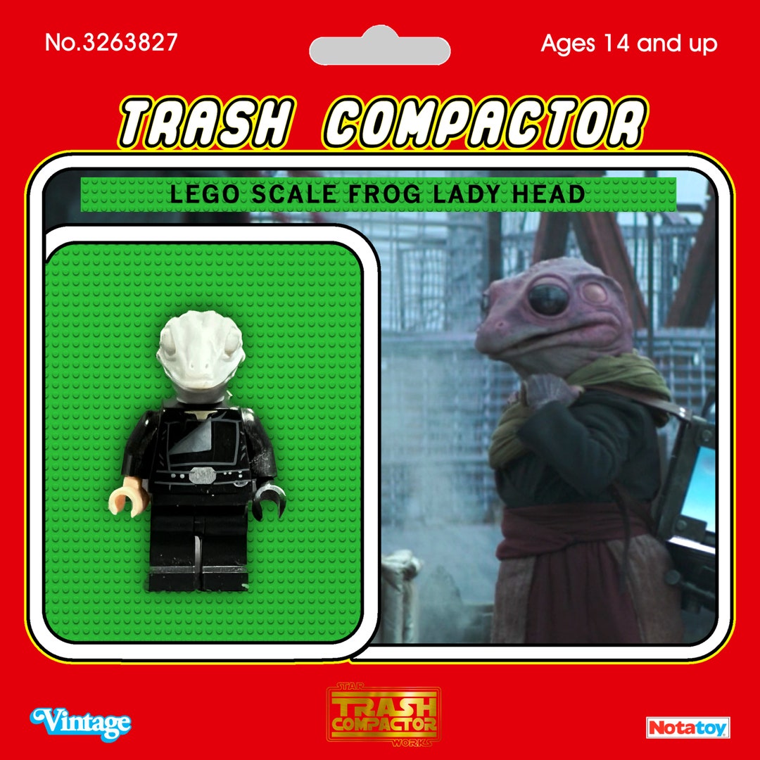 Frog Lady Head (LEGO Fit) - 3D Printed- Vintage-style Star Wars Custom ...