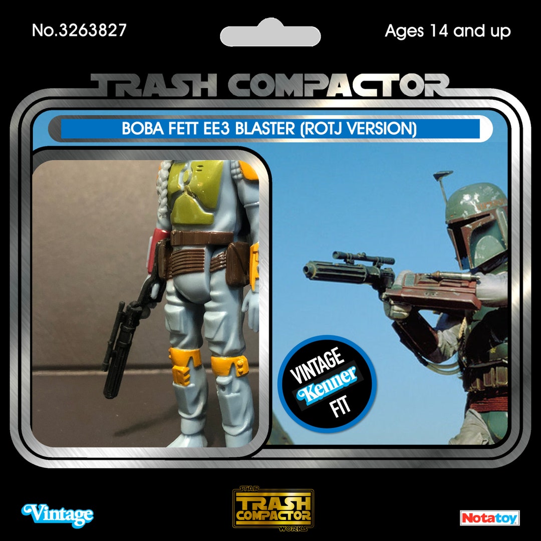 Boba Fett (ROTJ) EE3 Blaster - 3D Printed- Vintage-style Star Wars ...