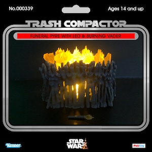 Darth Vader Funeral Pyre - 3D Printed- Vintage-style Star Wars Custom ...