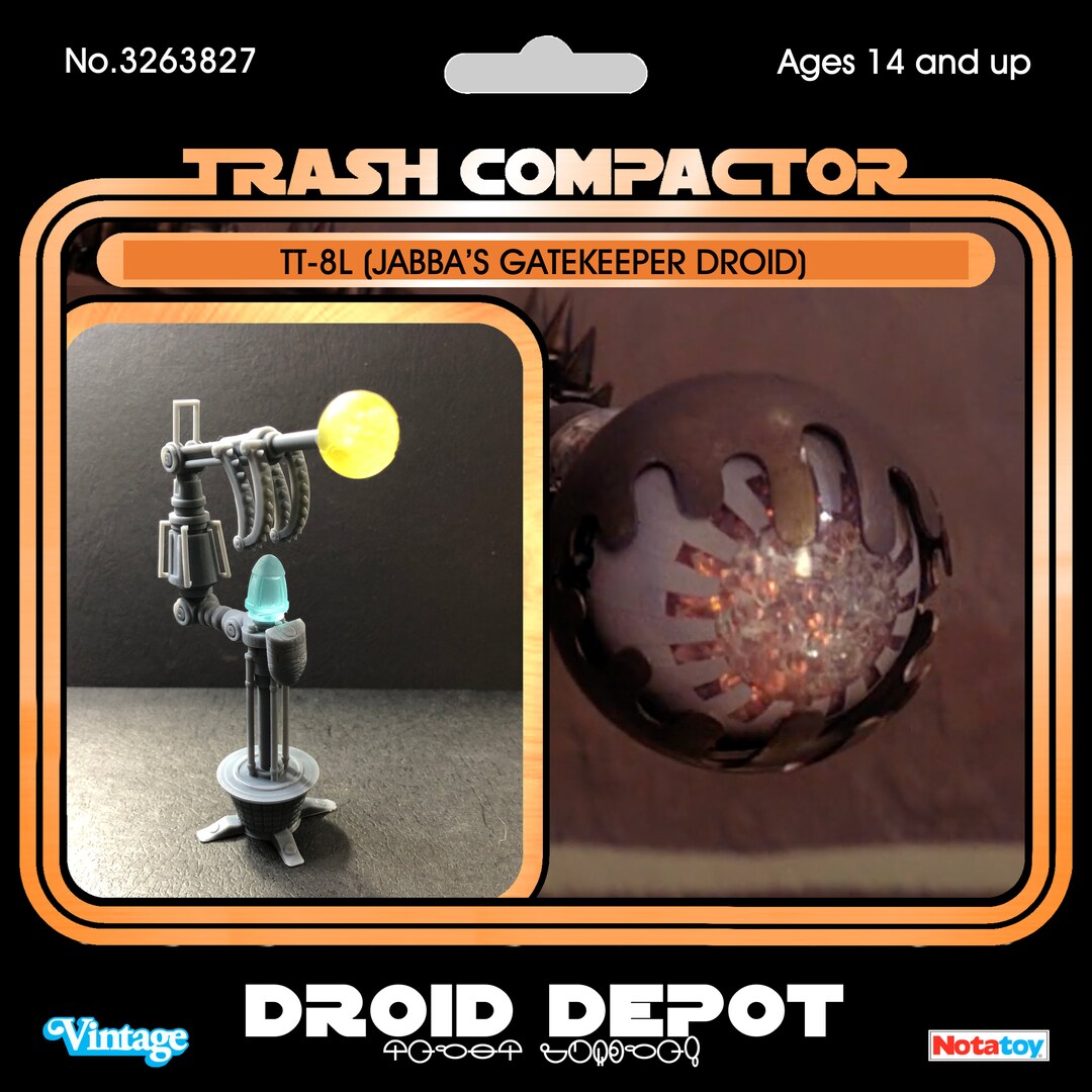 TT-8L jabba's Gatekeeper Droid 3.75 Scale 3D Printed - Etsy