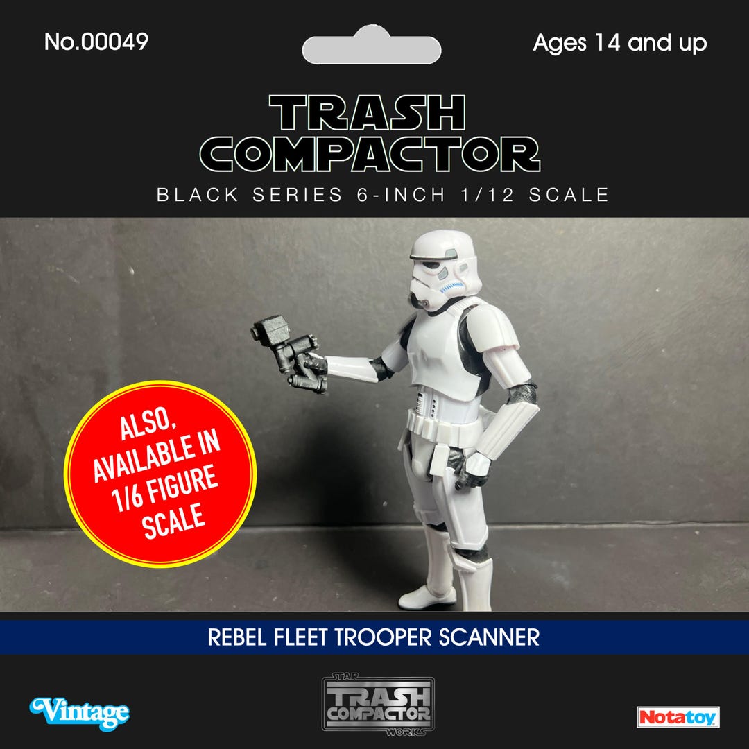 Rebel Fleet Trooper Yavin 4 Sentry Scanner 1/6 & 1/12 Scale - Star Wars ...