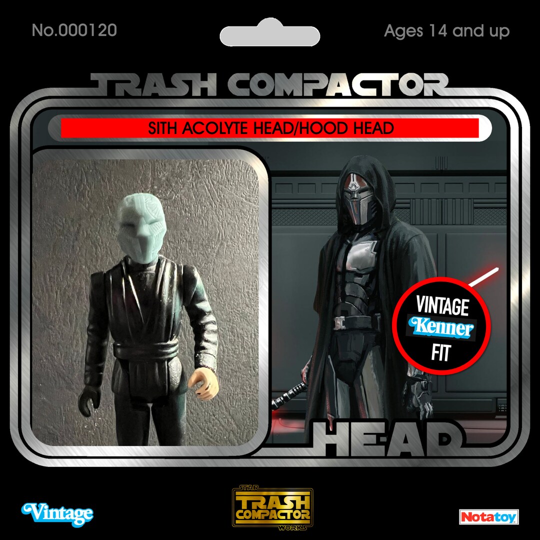 Sith Acolyte Helmet/hood Head - (vintage Pin Neck Fit) 3D Printed ...