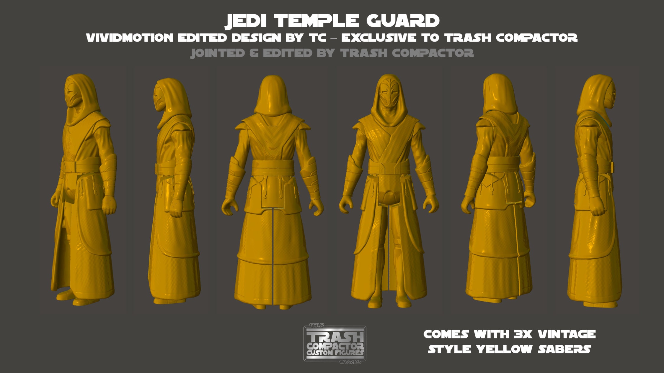 Jedi Temple Guard 3D Printed Model Kit - Etsy UK