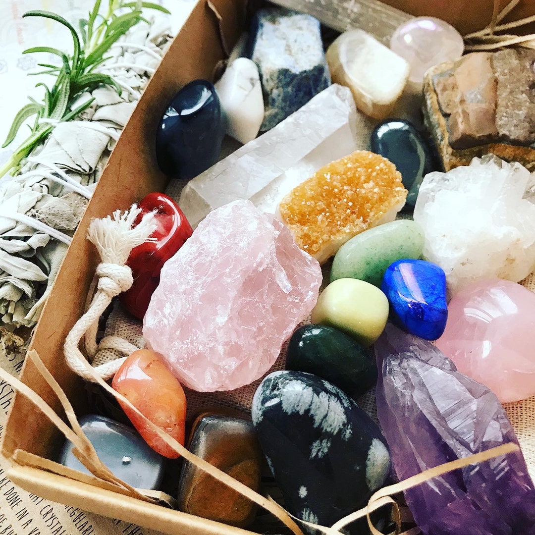 Intuitively Chosen Crystals, Raw Crystals, Beginners Crystal Set ...