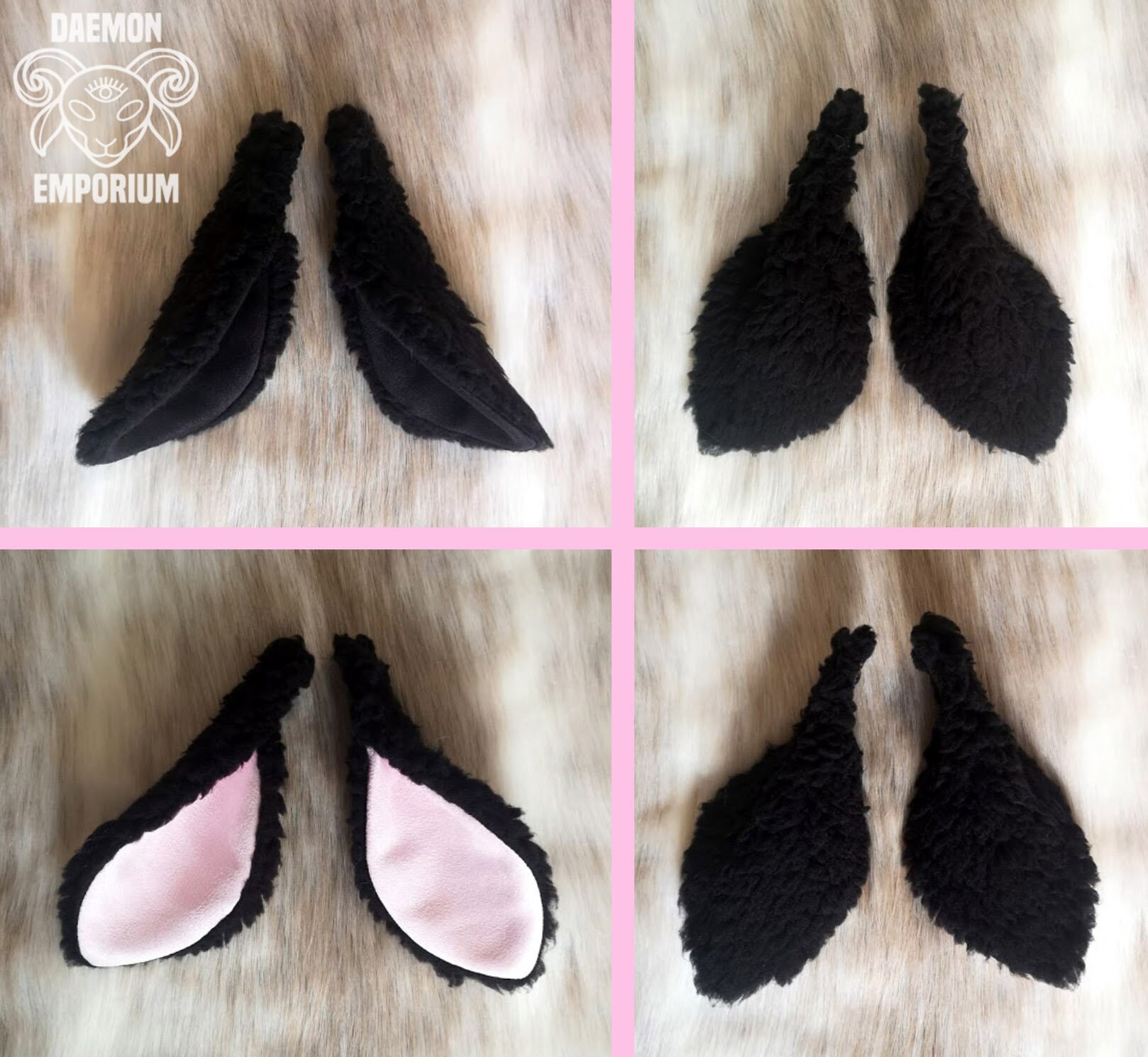 Sherpa / Lamb Skin White Black Pink Sheep / Lamb . Woodland - Etsy UK