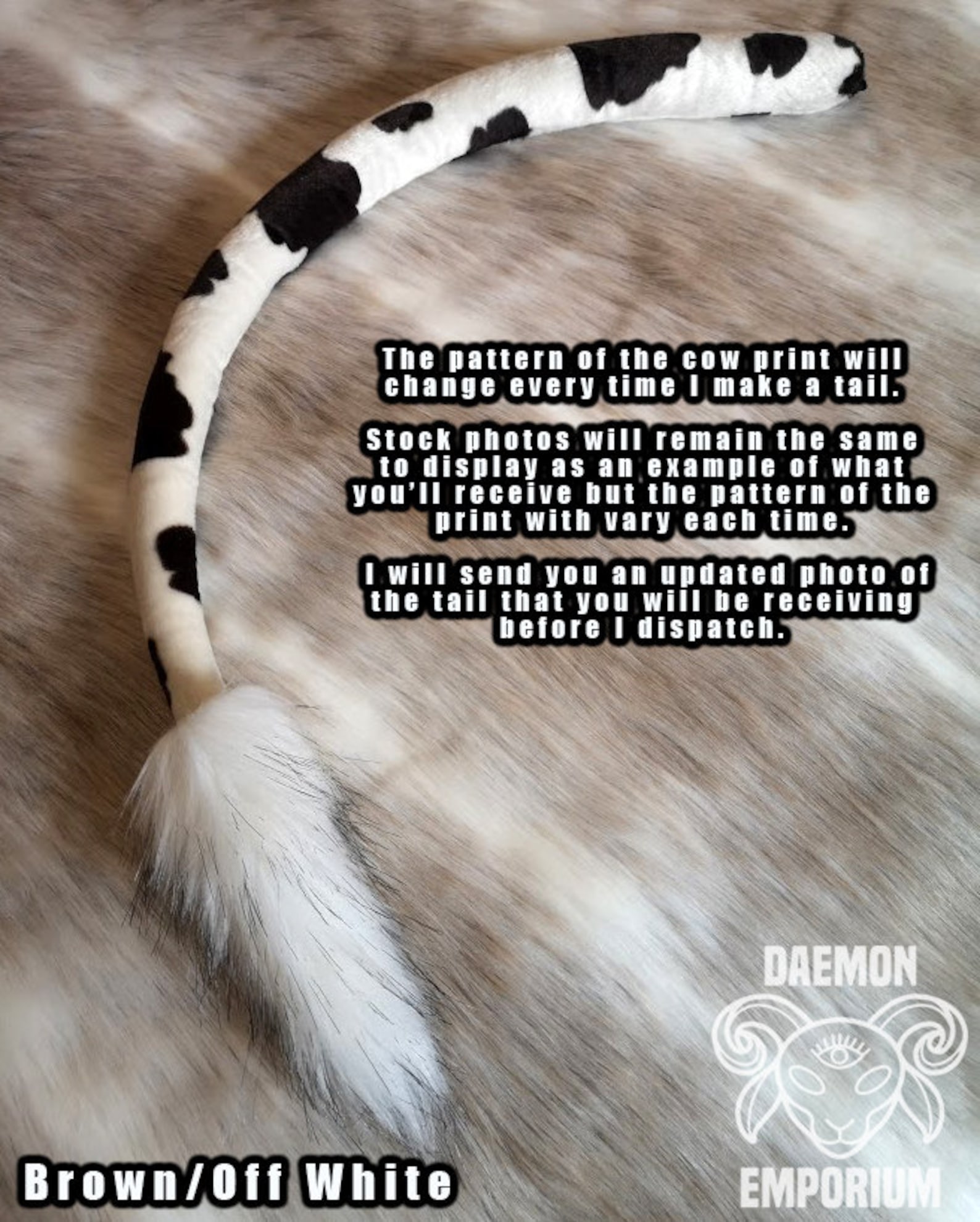 Black / White / Brown / Speckled - Cow Tails - Etsy