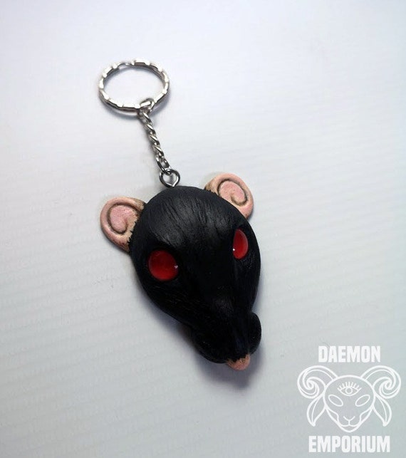 \\ Fancy Rats\\ Dumbo\\ Albino Hand Painted Resin Rat Head Magnets Key ...