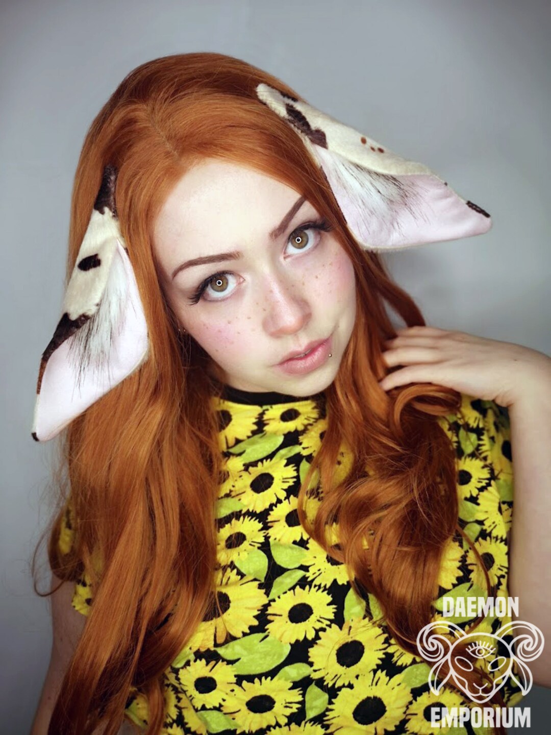 Brown off White Cream Speckled Cow Print - Goat / Sheep / Doe / Deer ...