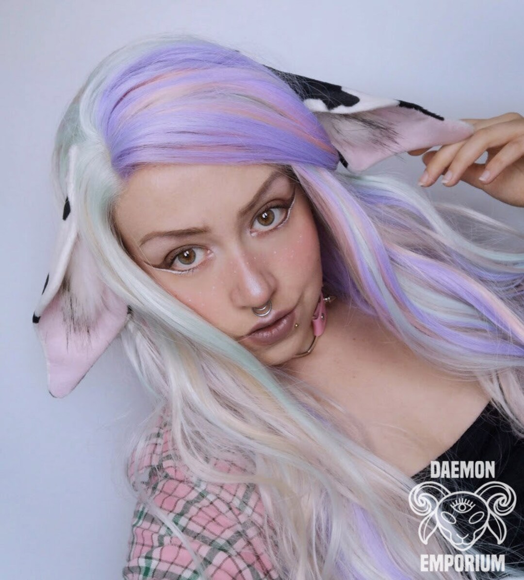 Black White Cow Print - Goat / Sheep / Doe / Deer / Faun / Satyr / Cow ...