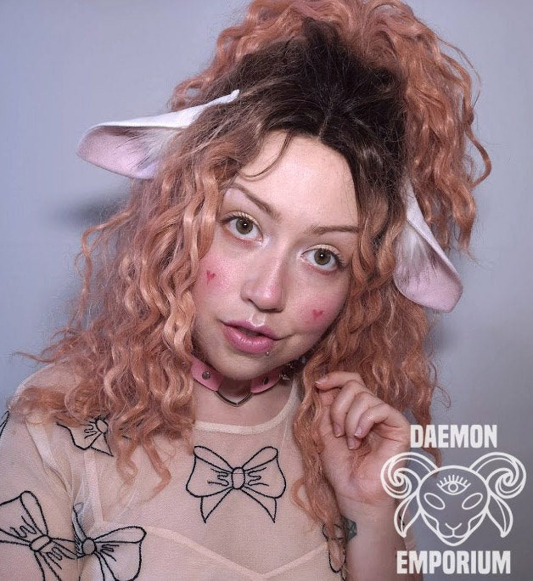 Small White Black Tan Cream Brown Pink Goat / Sheep / Doe / Deer / Faun ...