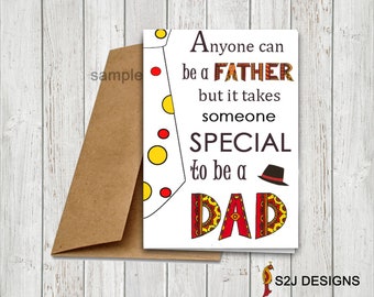 Stepdad Card Father's Day Card Step-Father Card