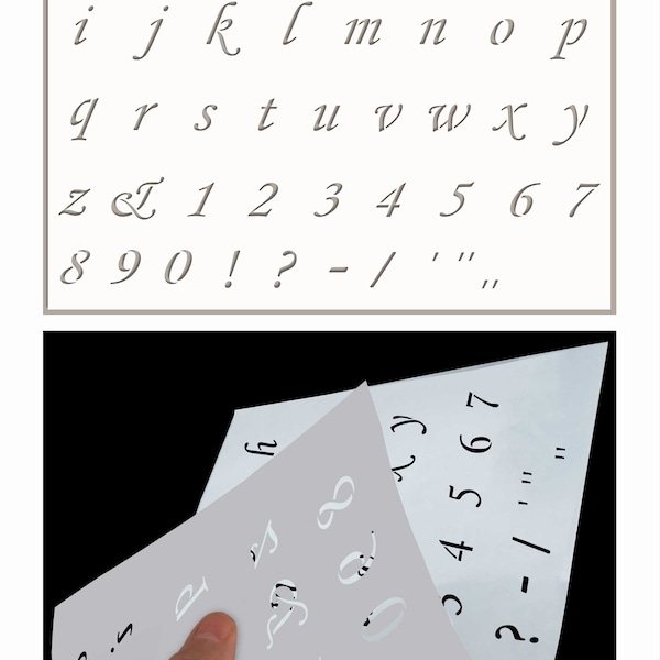 Reusable Alphabet Stencils - Etsy UK