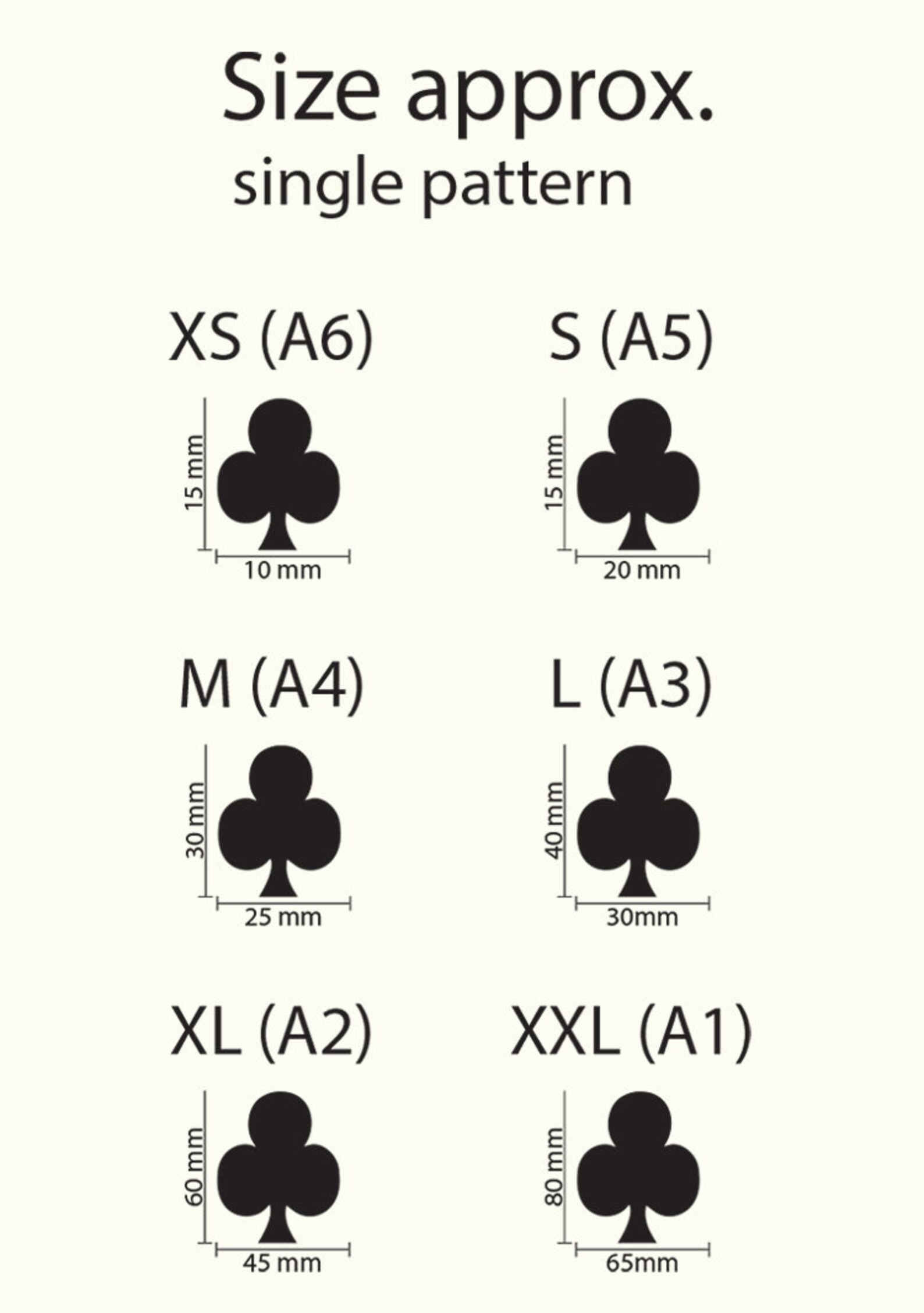 Playing Cards Stencil Geometric Allover Pattern Painting - Etsy UK