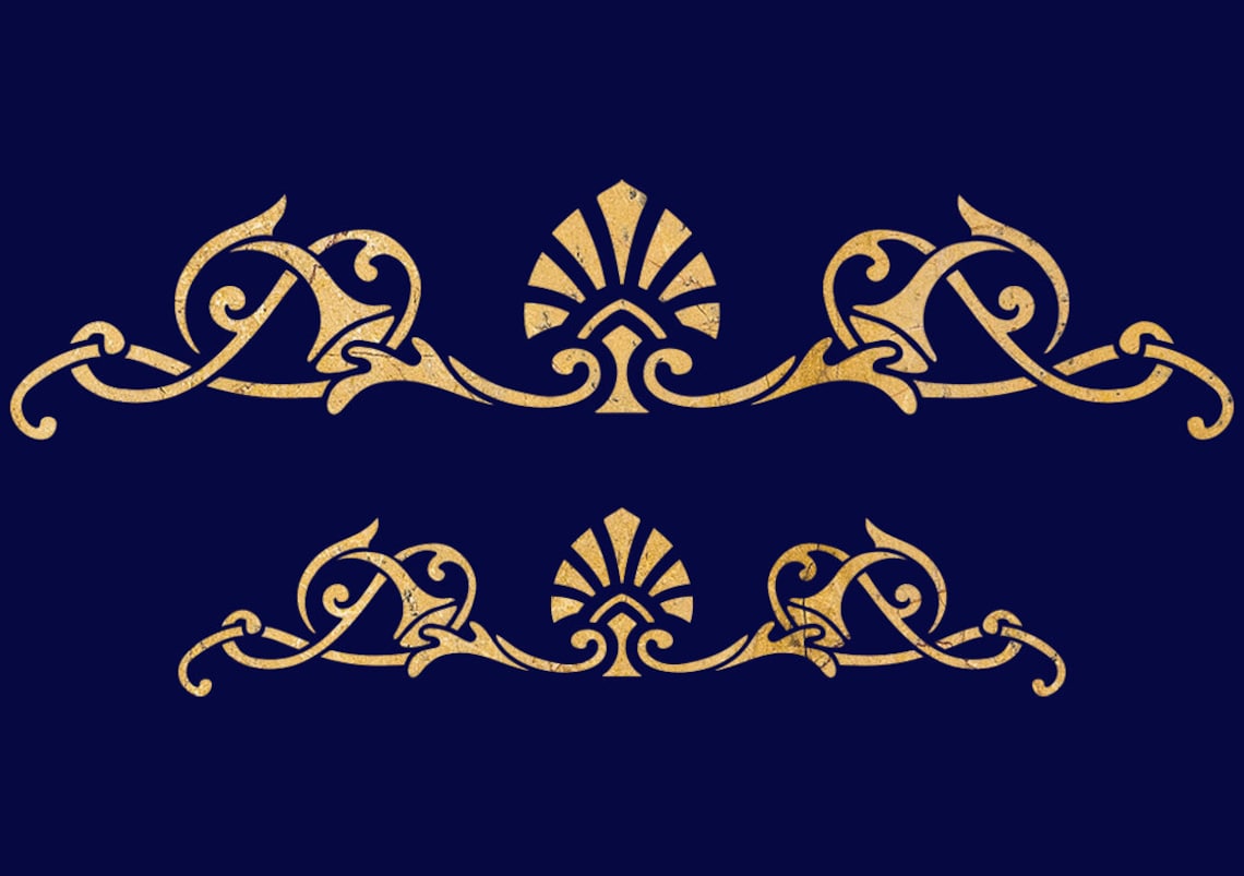 Flourish Stencil French Scroll Border Painting Wall Furniture - Etsy 日本