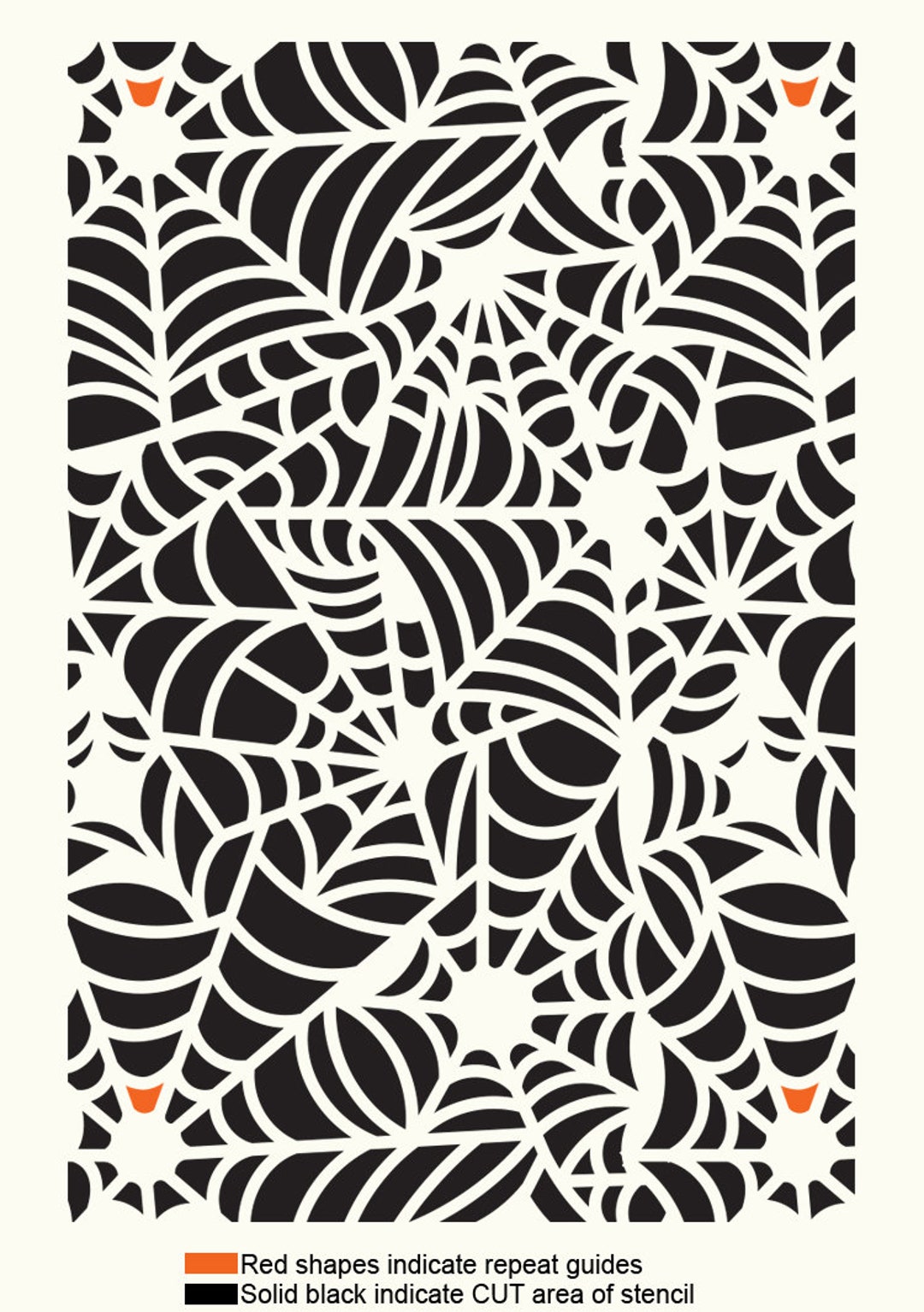 Cobweb STENCIL Halloween Stencil Cake Allover Pattern Painting ...