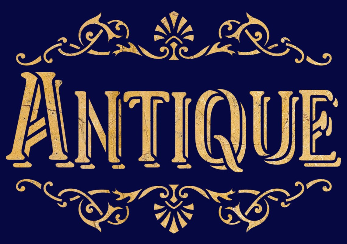 Antique Stencil Sign Words Quote Stencil Wall Stencil Furniture ...
