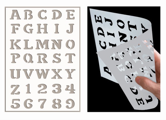 Block Letters Stencil