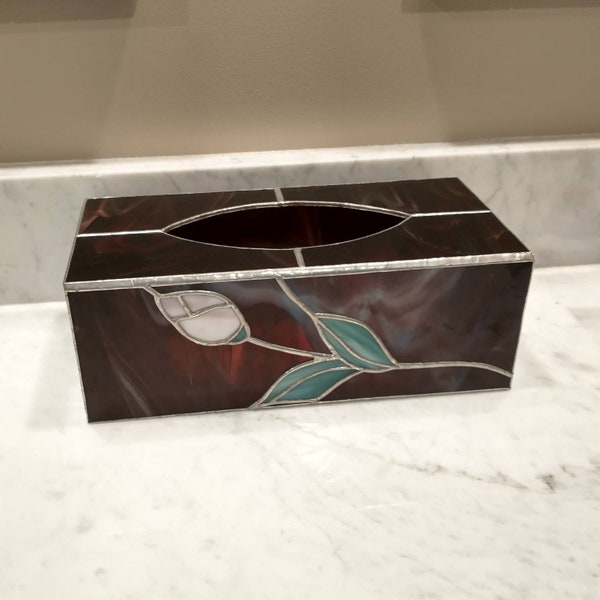 Stained Glass Tissue Box - Etsy