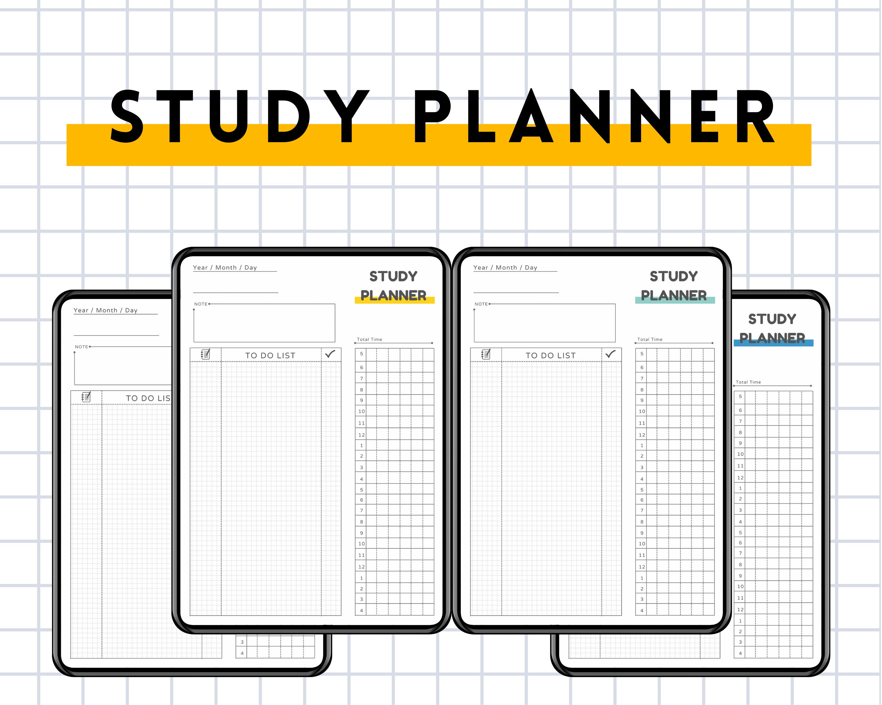 Daily Study Planner for Goodnotes | Minimalist Daily Student Planner ...