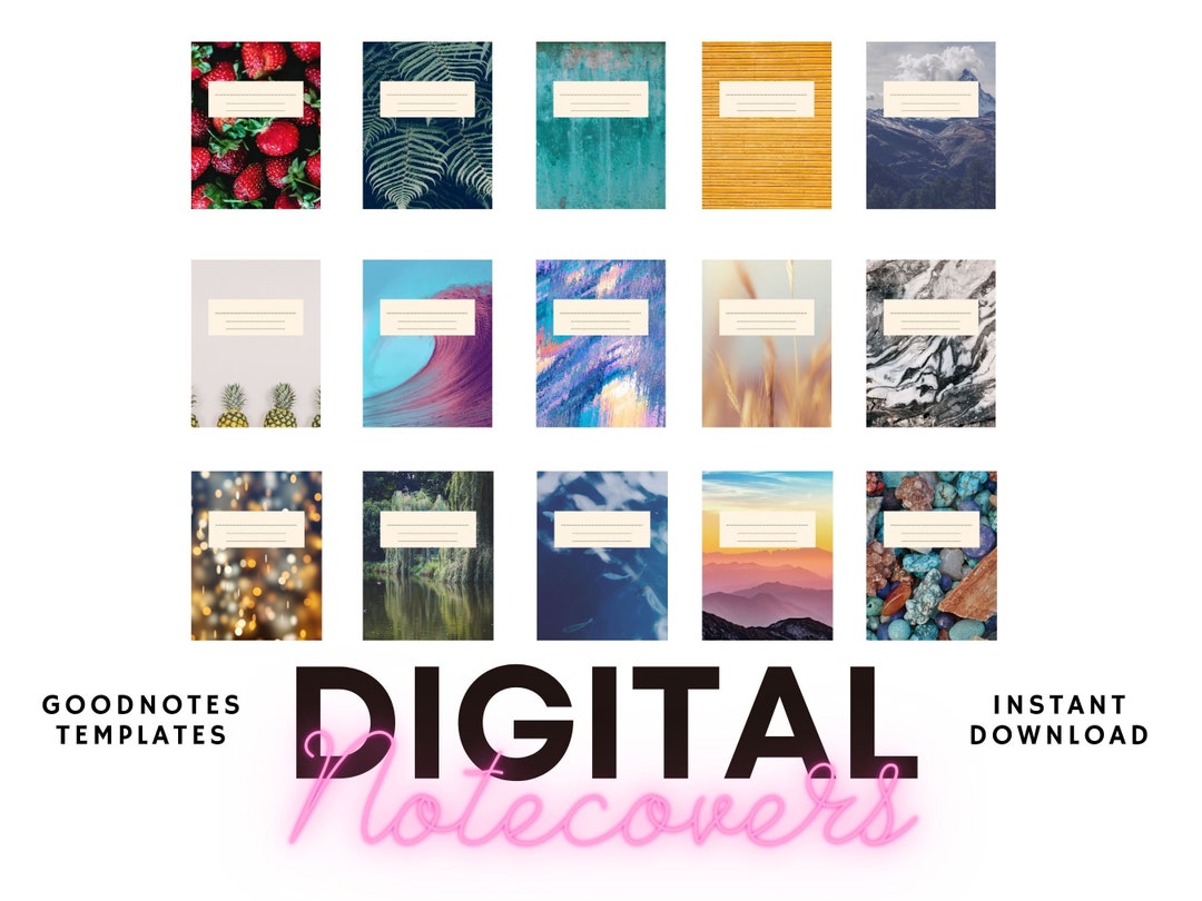 20 Digital Notebook Covers Goodnotes Minimalist Abstract Portrait ...