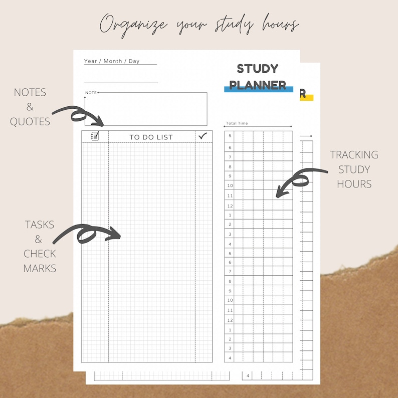 Daily Study Planner for Goodnotes | Minimalist Daily Student Planner ...