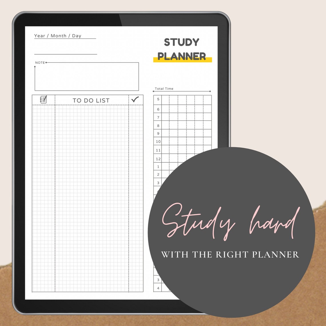 Daily Study Planner for Goodnotes | Minimalist Daily Student Planner ...
