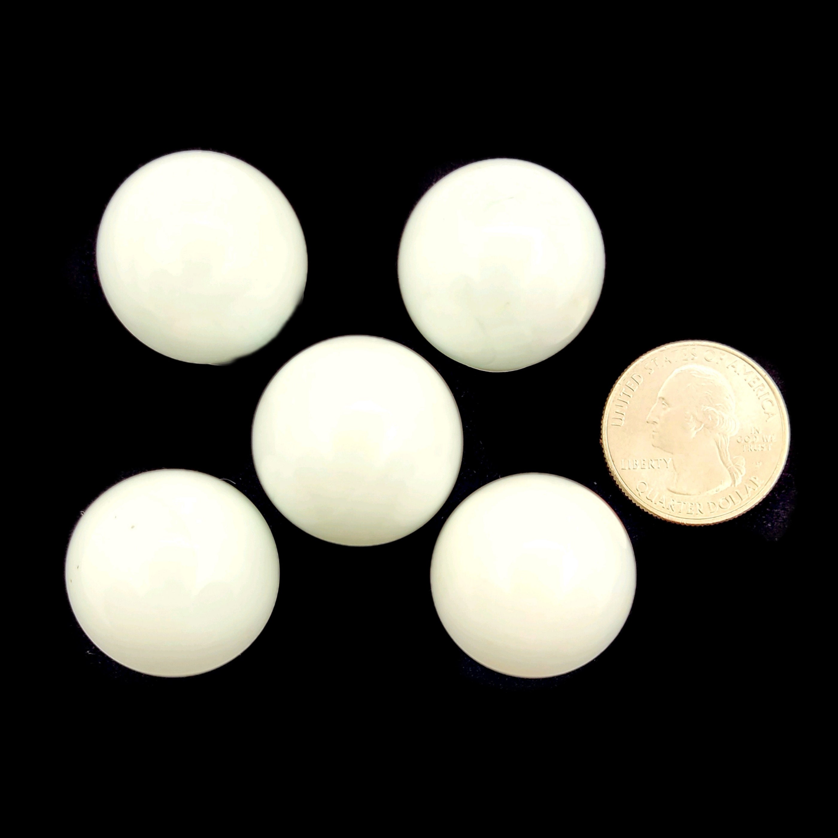 White Marbles 1 Inch, White Marbles for Games and Décor, Bulk White 1 ...