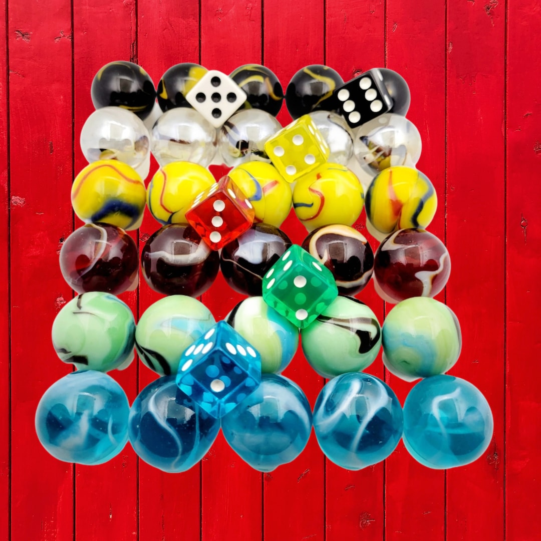 Aggravation, Wahoo, 1" Marbles, Colorful Marbles, Marble Game Set, Dice ...