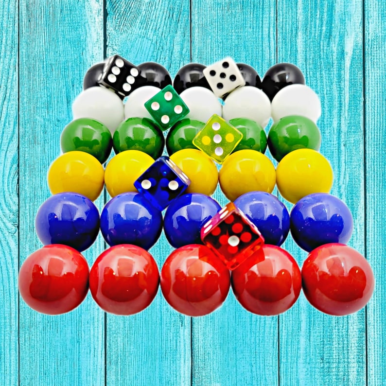 Aggravation, Wahoo, 1" Marbles, Colorful Marbles, Marble Game Set, Dice ...