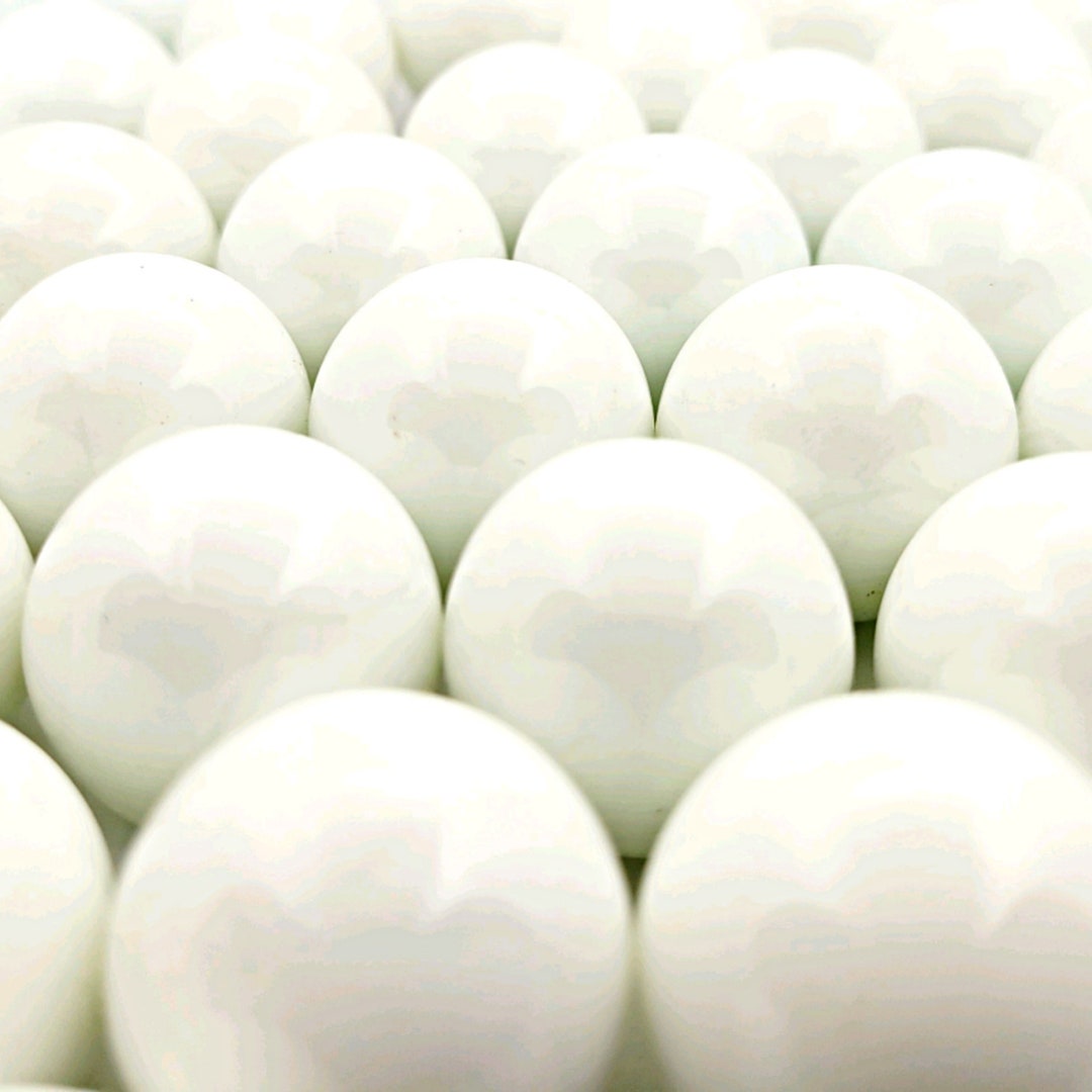 White Marbles 1 Inch, White Marbles for Games and Décor, Bulk White 1 ...