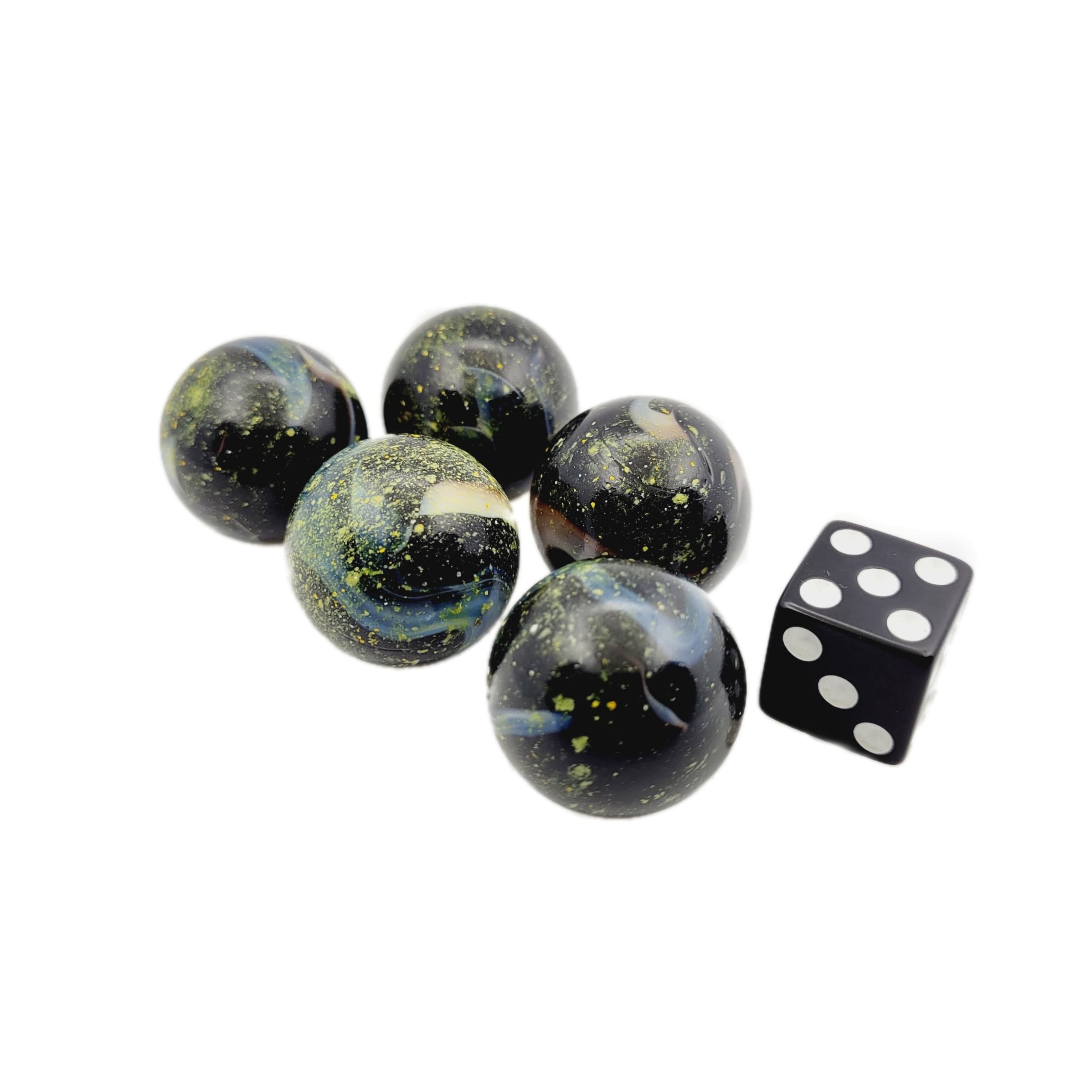 Aggravation, Wahoo, 1" Marbles, King Penguin Marbles, Black and Yellow Marbles, Marble Game Set ...