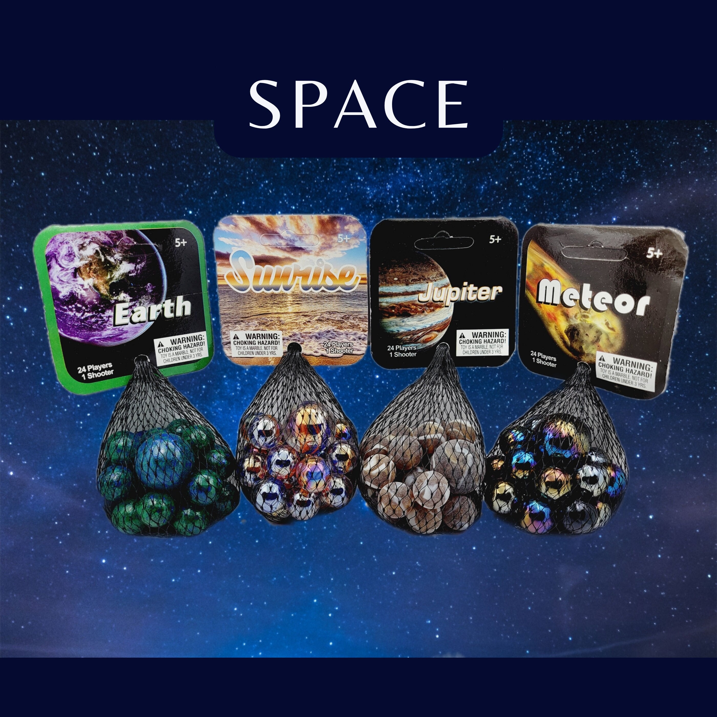 Earth and Sunshine, Jupiter, Meteor, Marble Games, Marble Sets, Planet and Beyond, Marble Book ...