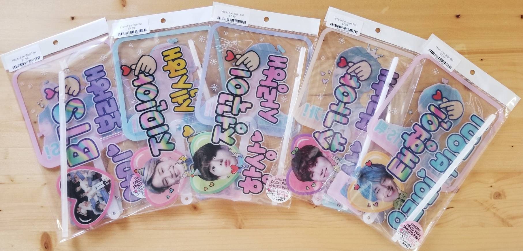 Kpop Picket Hand Fan Set Bangtan Blackpink EXO Seventeen Twice | Etsy