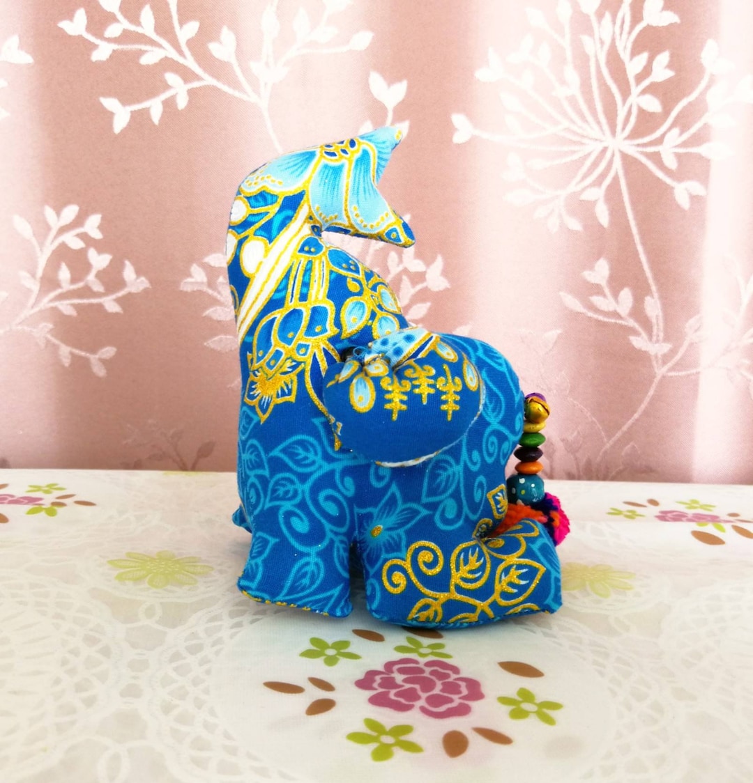 Stuffed Elephant Doll Elephant Handmade Elephant Plush Doll Home Decor ...