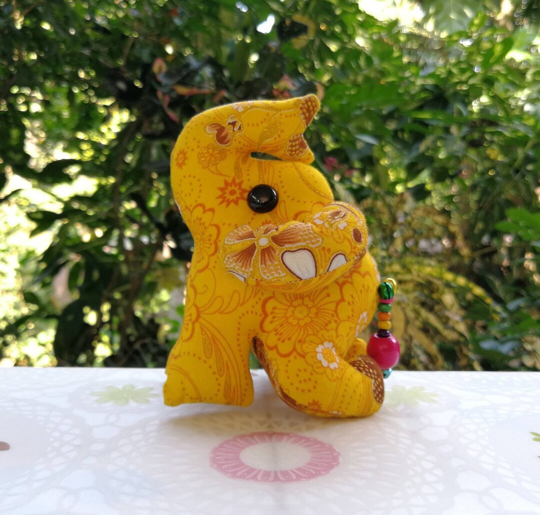 Stuffed Elephant Doll Elephant Handmade Elephant Plush Doll Home Decor ...