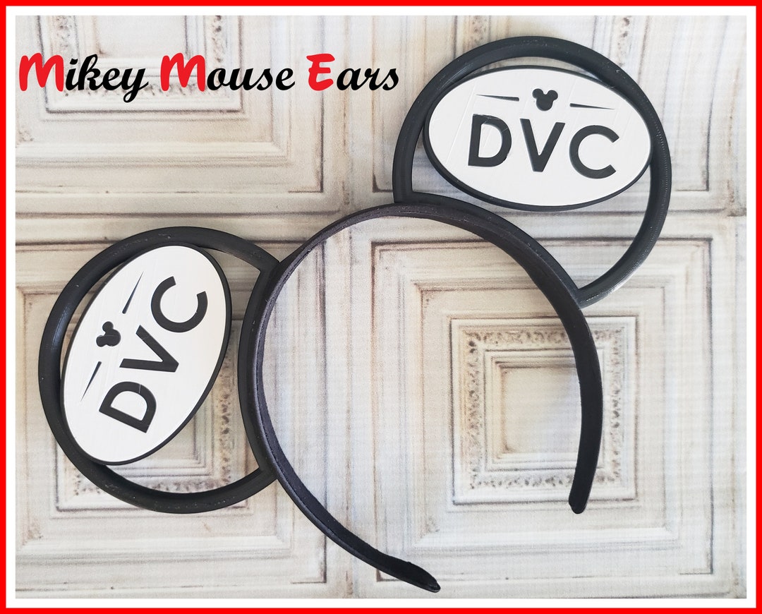 DVC Disney Vacation Club 3d Printed Mouse Ears - Custom Mikey Mouse ...