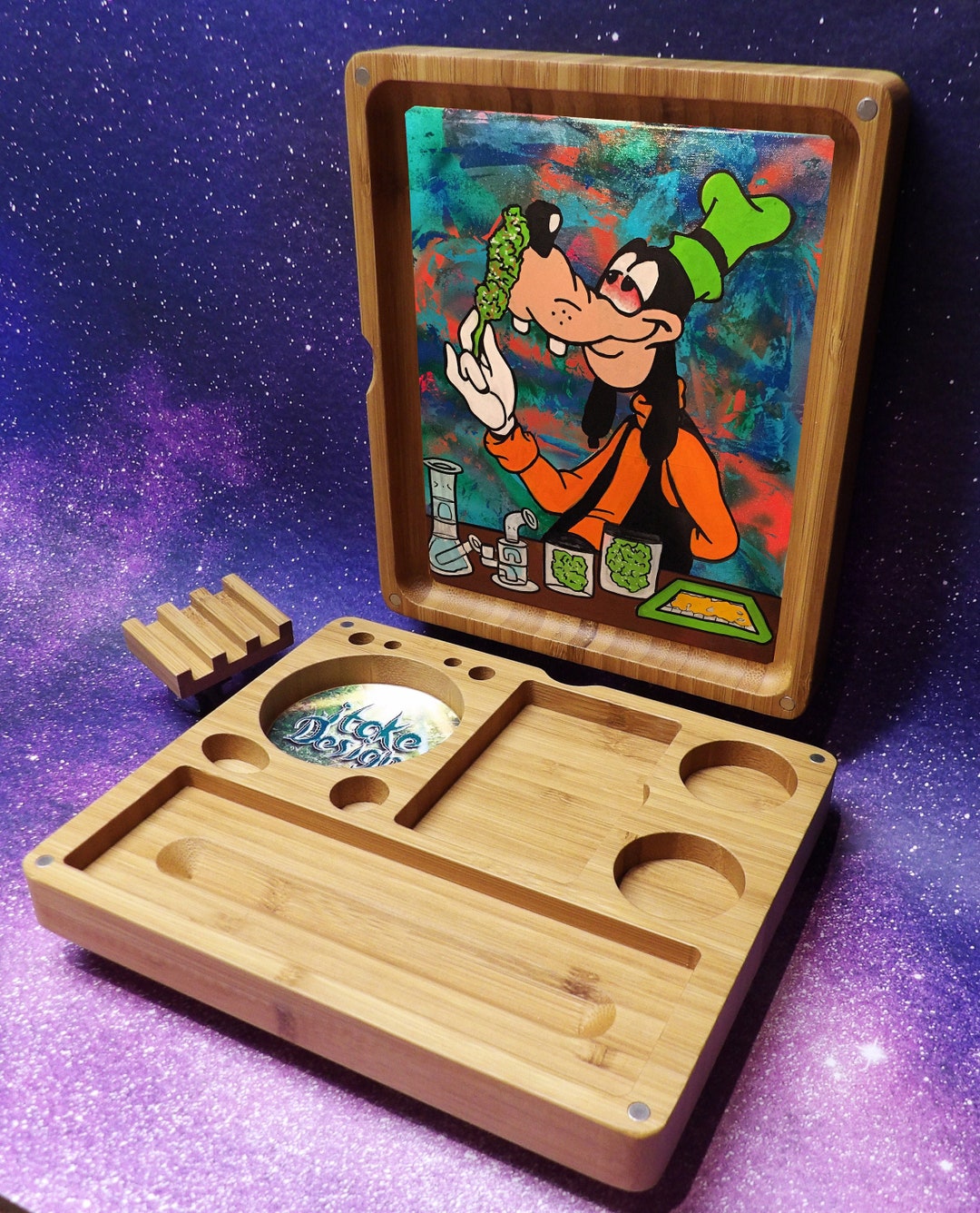 Goofy Rolling Tray / Travel Case / Stashbox - Etsy