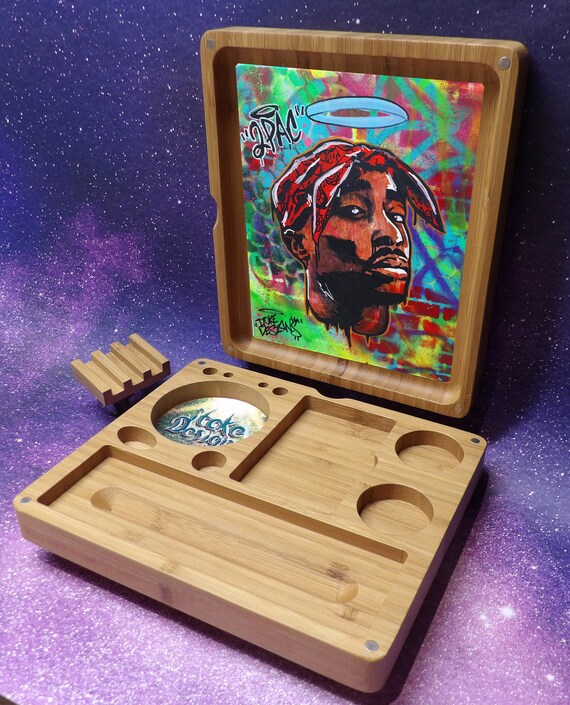 Tupac Rolling Tray / Stash Box / Travel Case - Etsy