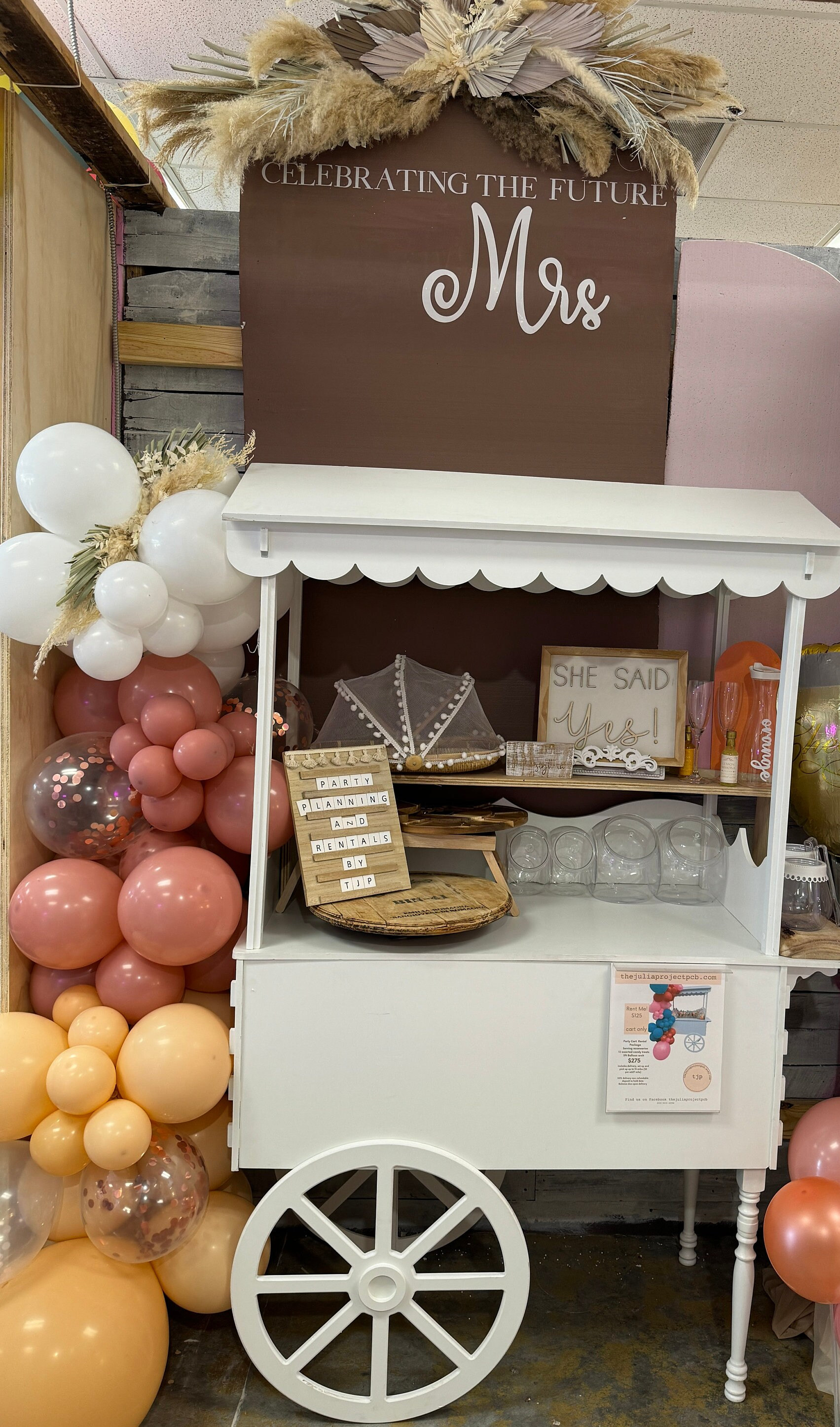 Party Cart LOCAL RENTAL Panama City Beach Area Candy Cart, Flower Cart ...