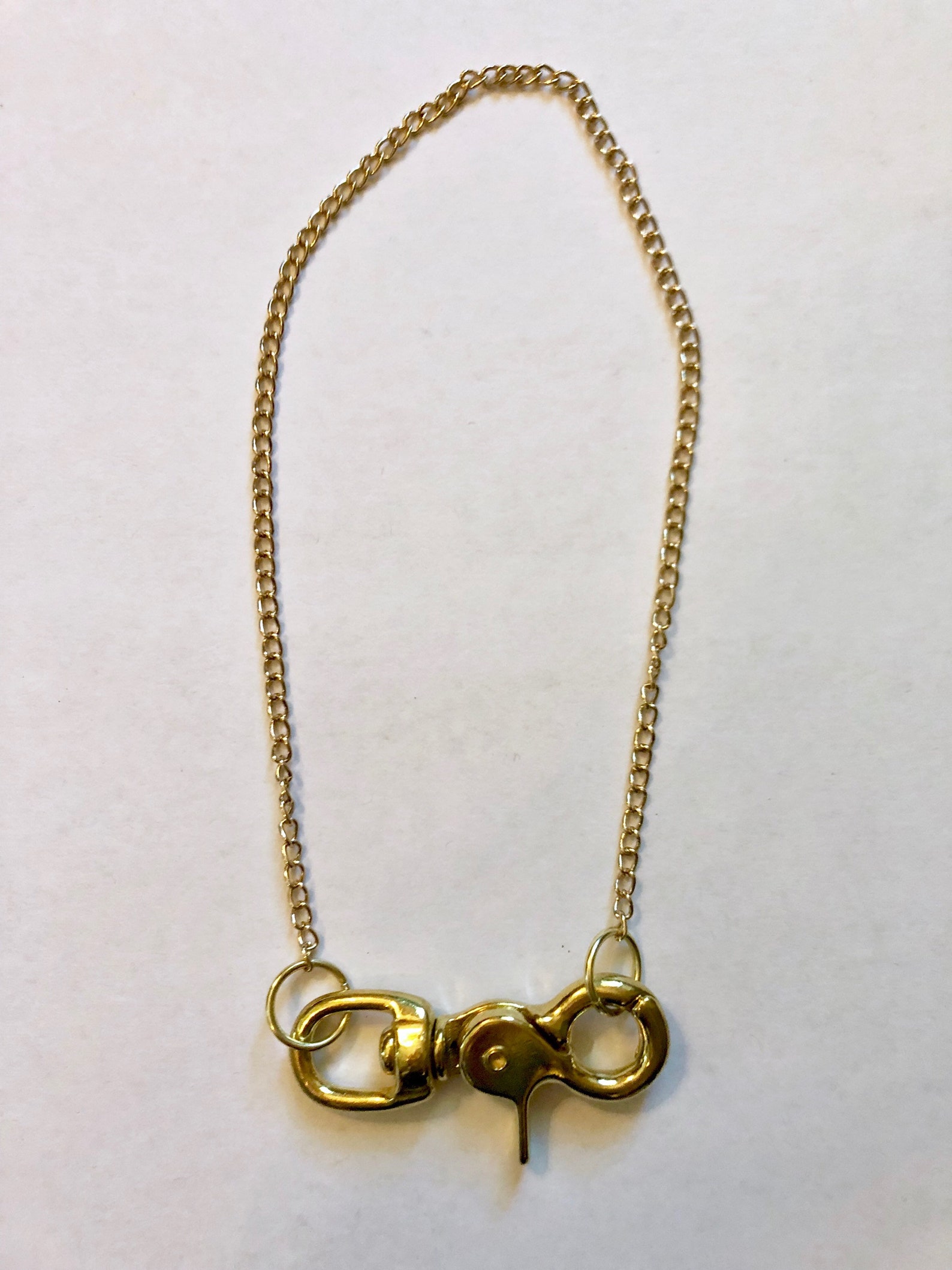 Clasp back chain necklace | Etsy