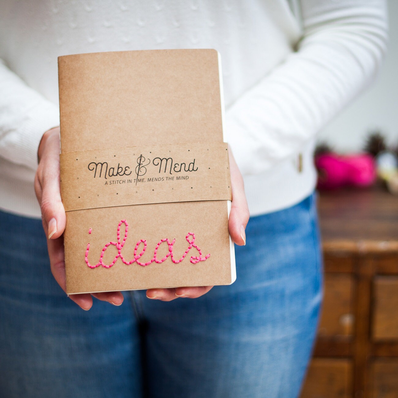 Plans & Ideas Embroidered Notebooks set of Two - Etsy