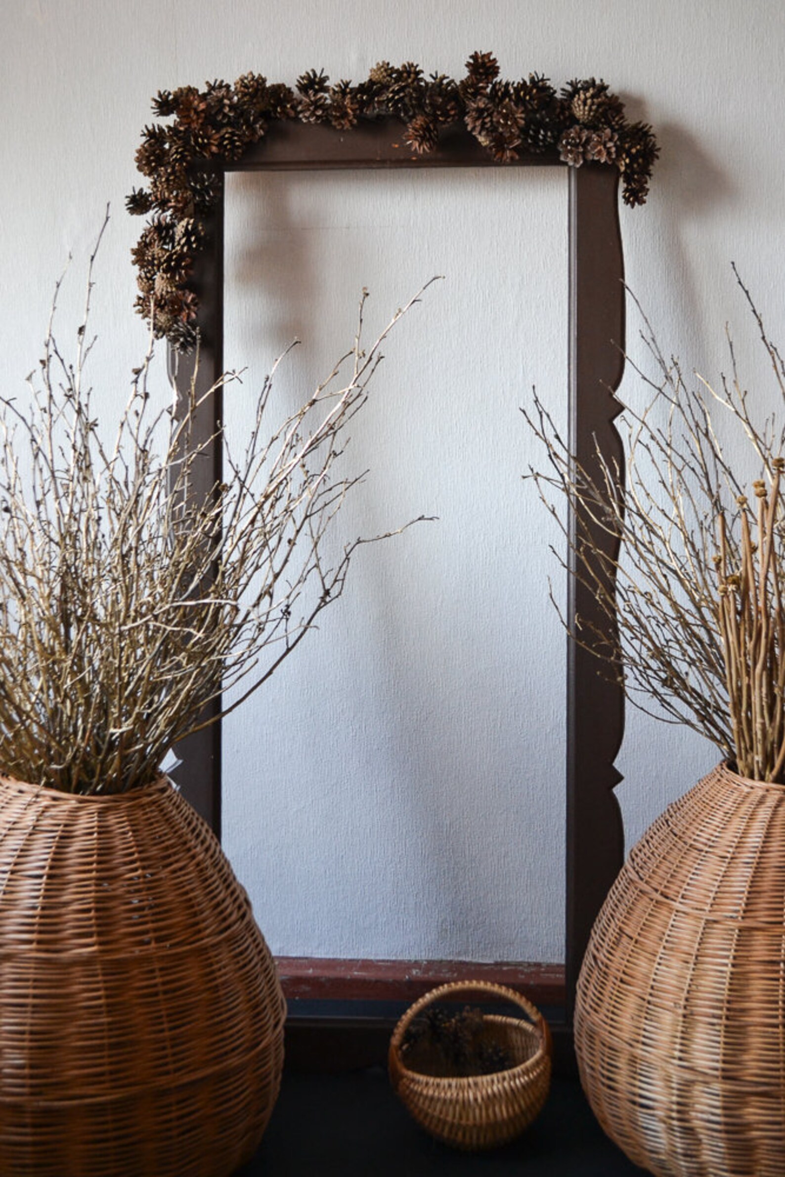 Natural Pine Cone Garland Rustic Party Garland Pine Cone - Etsy